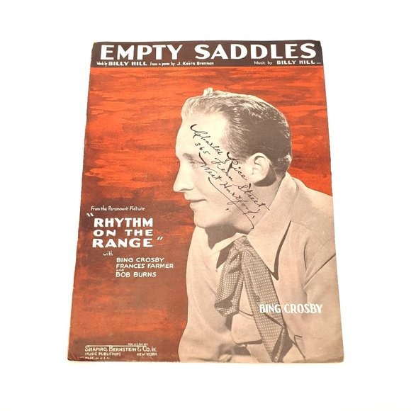 Shapiro, Bernstein & Co | Other | Vintage Sheet Music 936 Empty Saddles ...